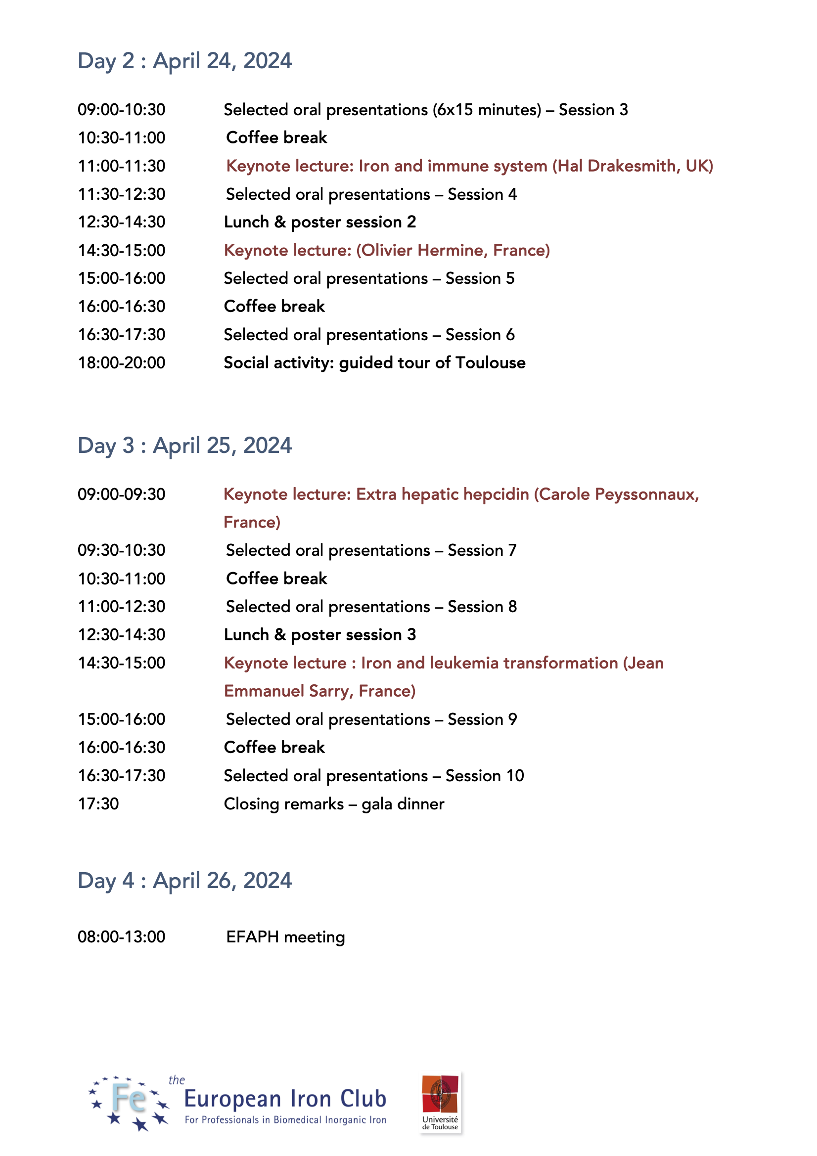 Program | EIC 2024 Congress - Toulouse, 23-26 April 2024